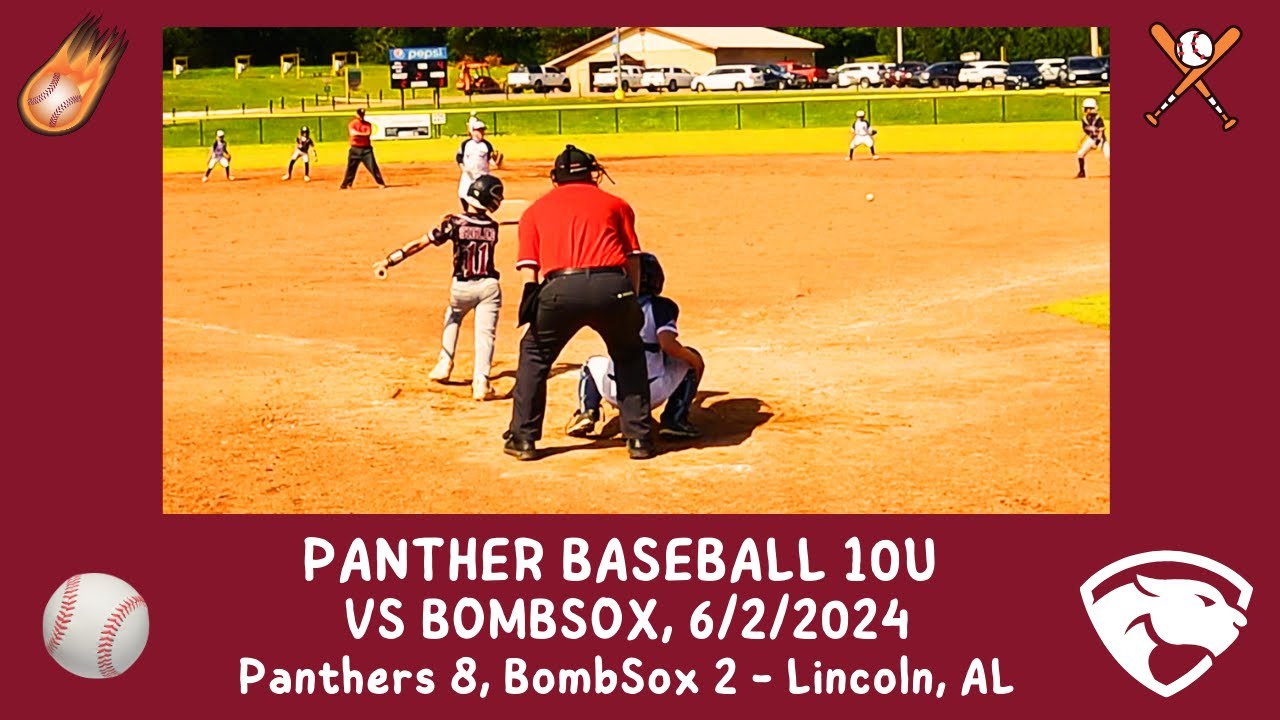 Panthers 10u Baseball vs BombSox, 6/2/2024 - USSSA AL Diamond Cup Gold ...