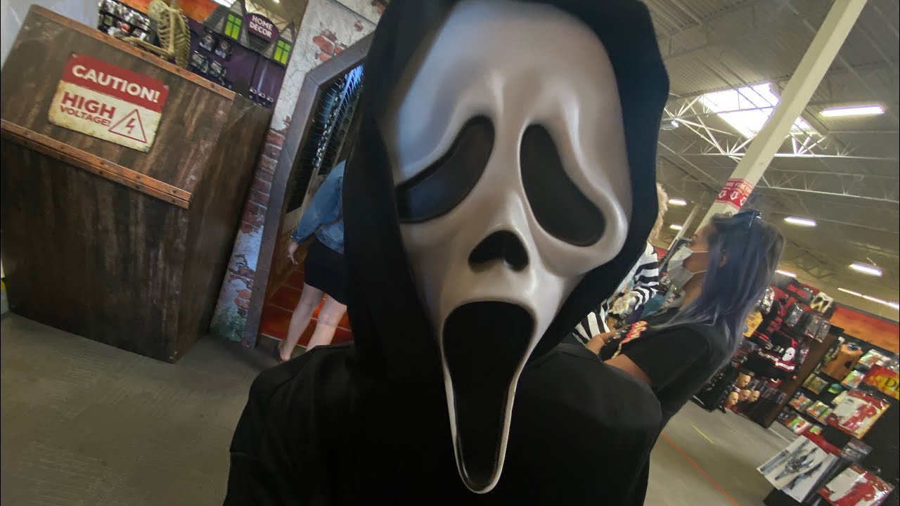 Spirit Halloween 2021 ghost face demo - YouTube