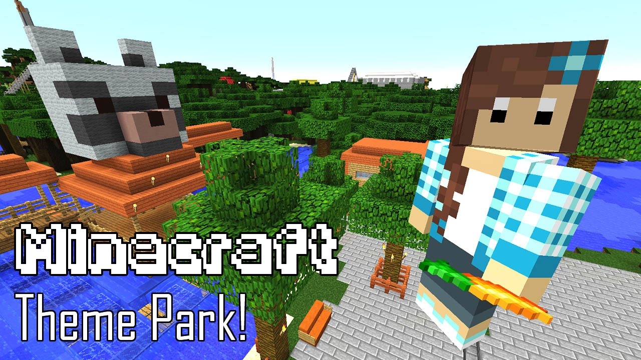 Minecraft: Our Huge Theme Park! - YouTube