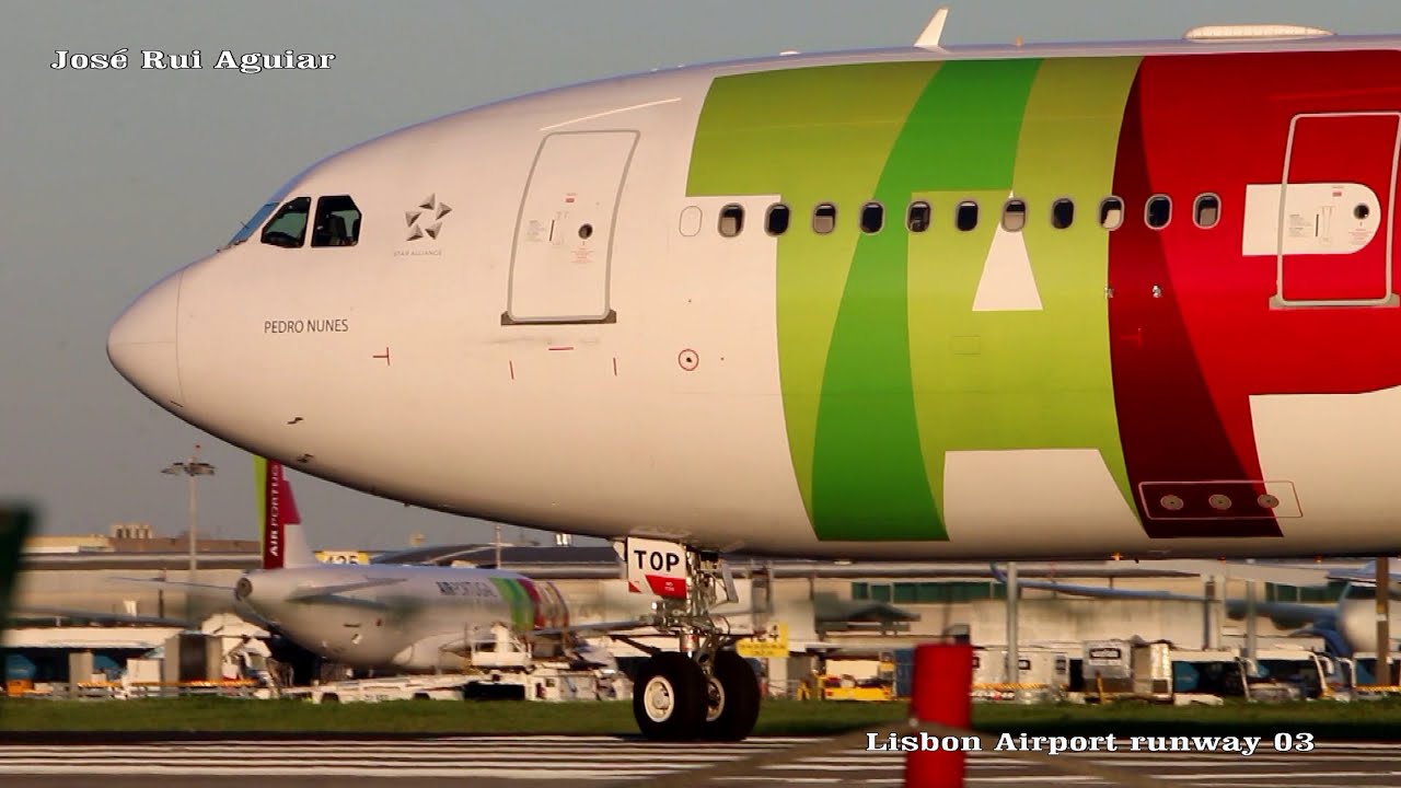 Aeroporto de Lisboa Pousos e Decolagens Ryanair Easyjet TAP Air ...