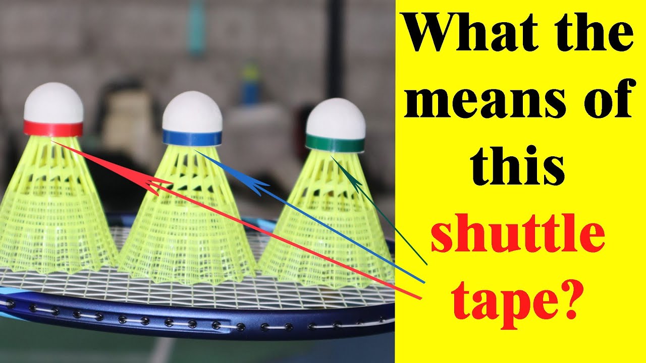 Why Badminton shuttle tape in different colours? - YouTube