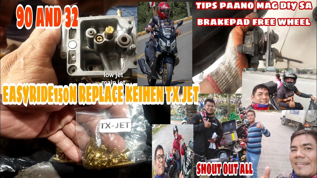 EASYRIDE 150N MAIN JET REPLACE KEIHEN TX JET 90&32 - YouTube