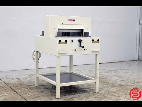 Triumph Ideal 4850 Paper Cutter - YouTube