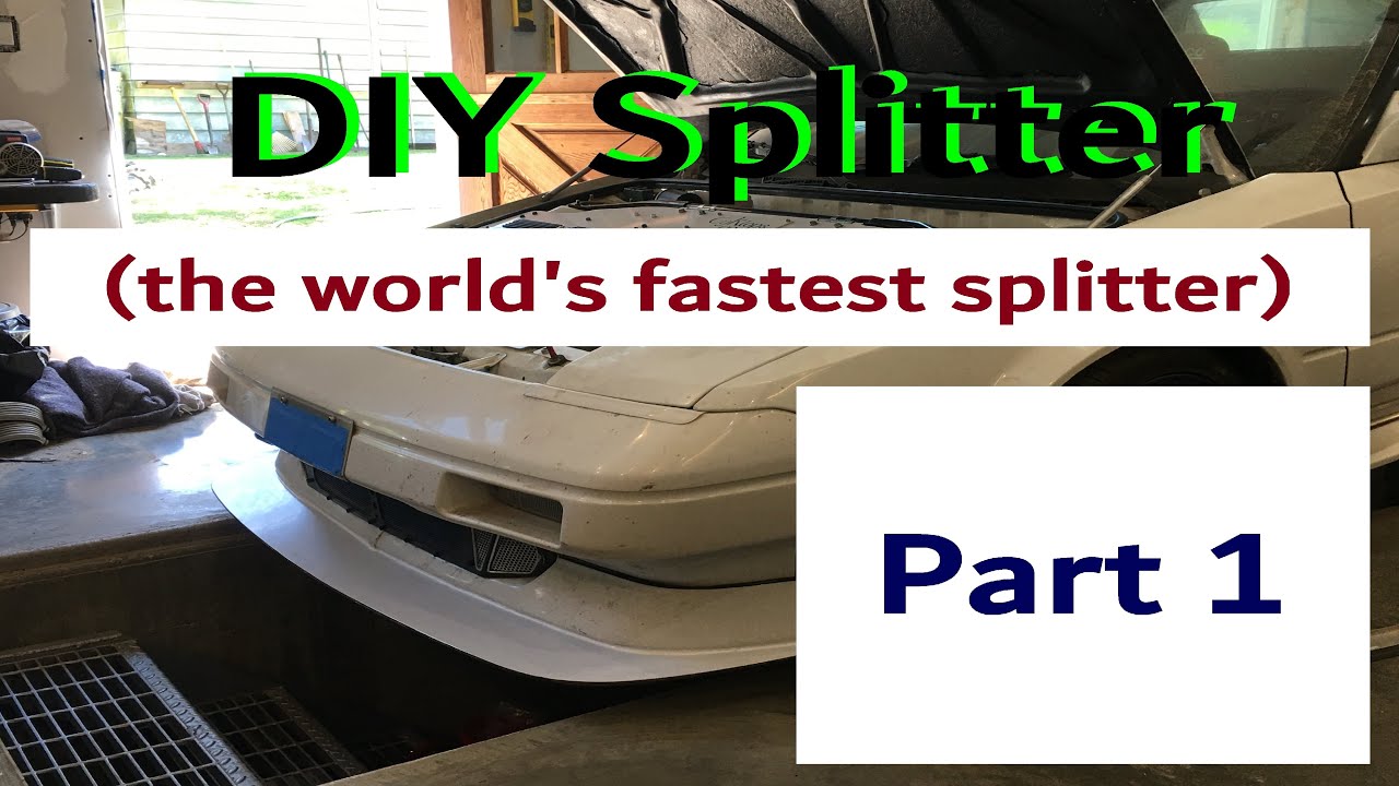 Front Lip Splitter Part 1 (MR2 aw11 mk1 5sgte) - YouTube