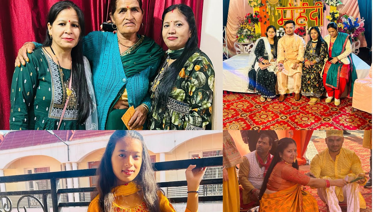 Mehandi aur haldi function #dailyvlog #mansivlogs #youtube - YouTube