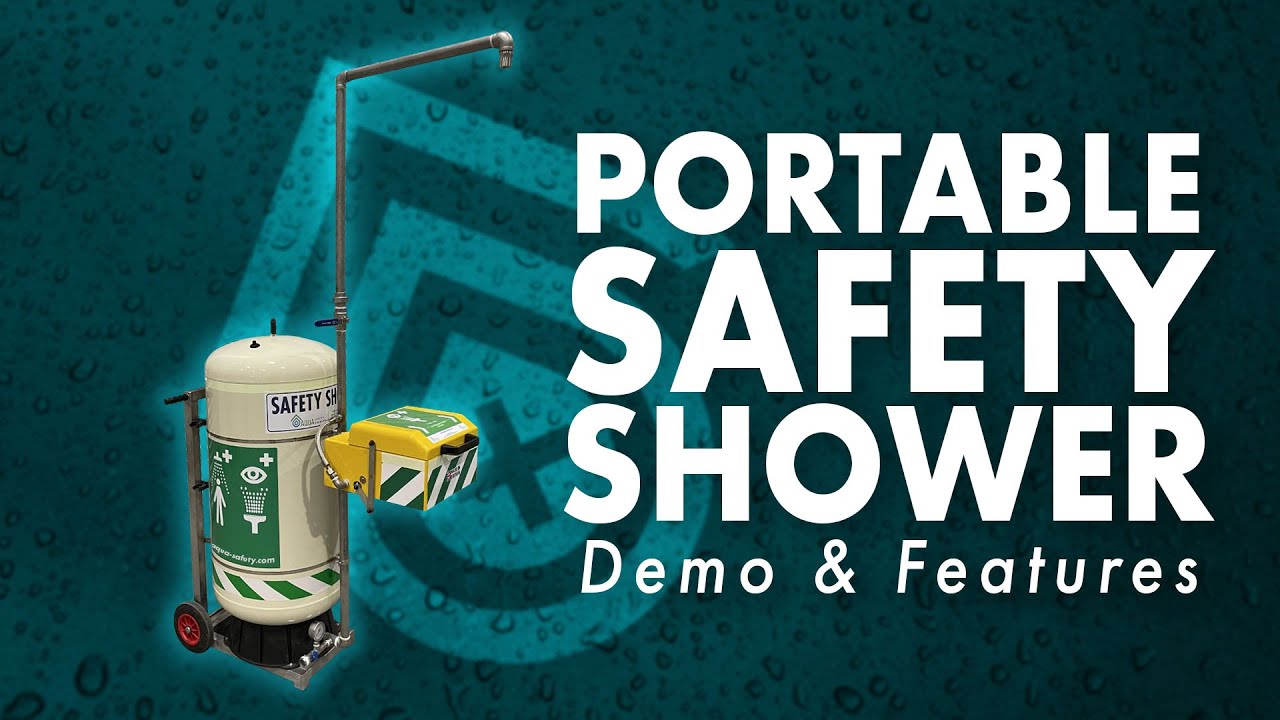 Portable Emergency Safety Shower & Eye Wash Station: Quick Setup ...