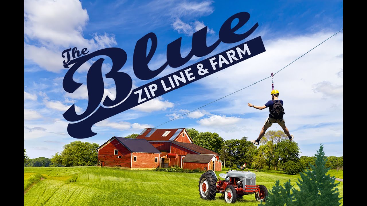 The Blue Zip Line & Farm - YouTube