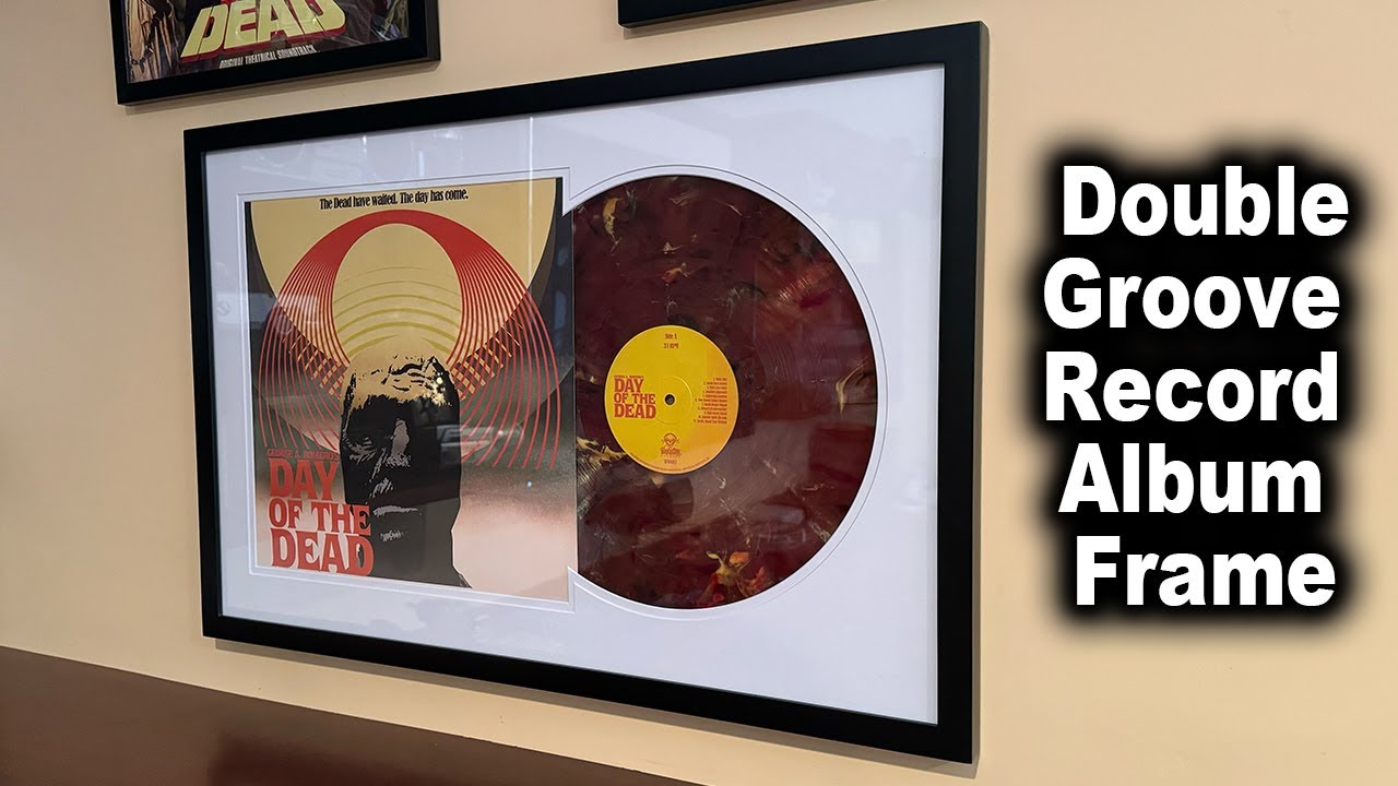 Double Groove Record Album Frame | Record and Cover Jacket Display ...