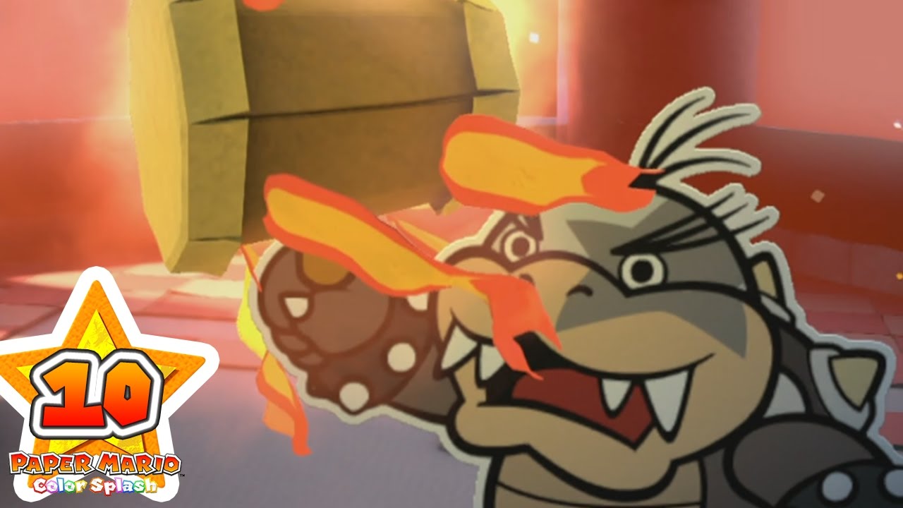 PAPER MARIO COLOR SPLASH FR #10 - Ça chauffe avec MORTON ! - YouTube