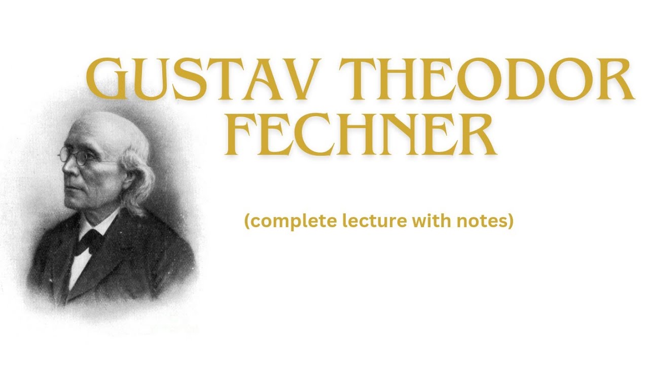 Psychological Foundations | Contributions of Fechner #psychology # ...