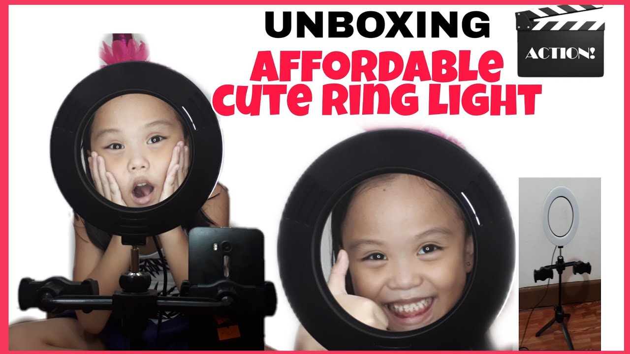 AFFORDABLE RING LIGHT | CUTE Ring light with phone holder - YouTube