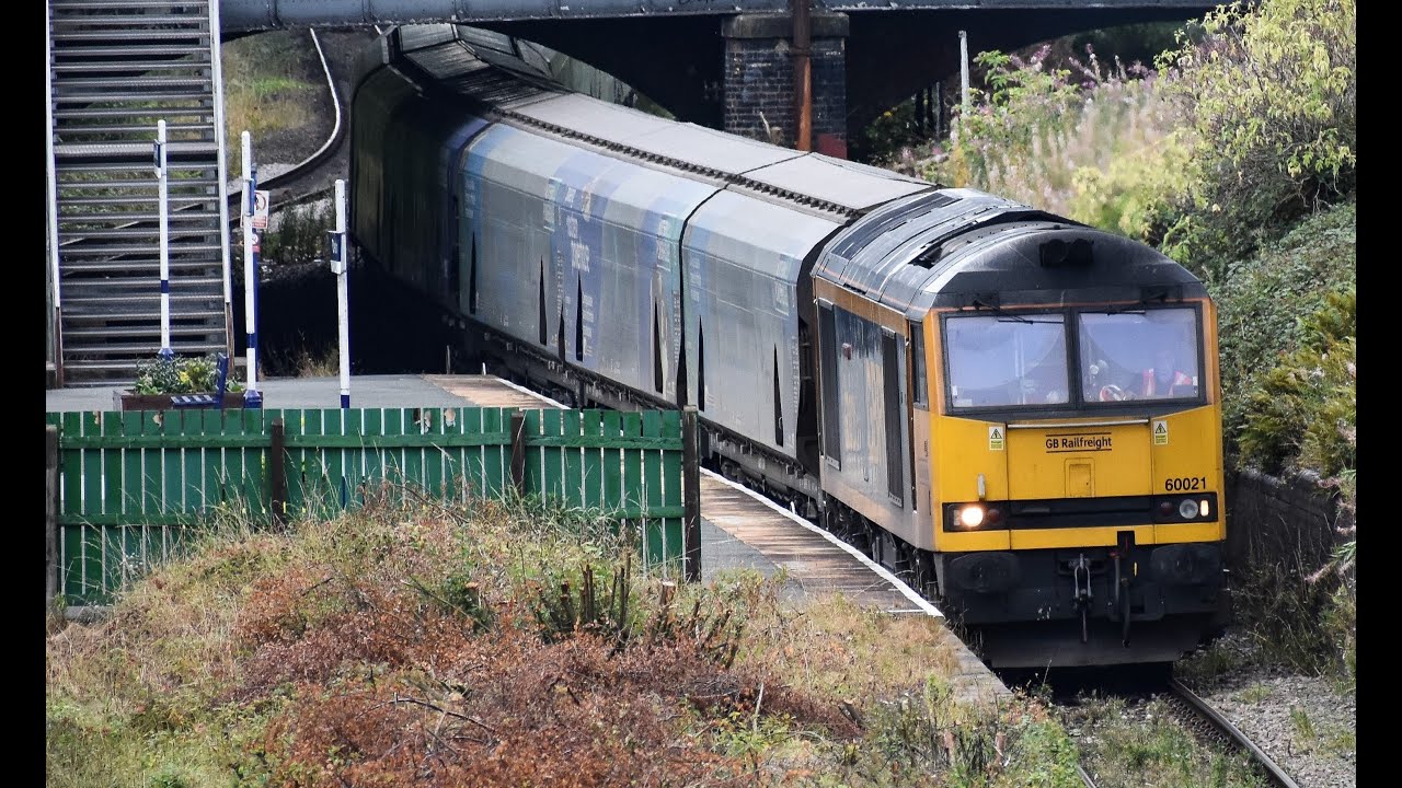 GBRf Class 60 No. 60021 on 6E17 Edge Lane Junction - Drax Aes @ Cow ...