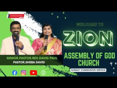 🔴 LIVE | Zion AG Church Madiwala | Tamil Sunday Service | 5th of ...