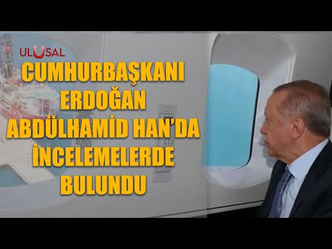 Cumhurbaşkanı Erdoğan Abdülhamid Han Sondaj Gemisi'nde incelemelerde bulundu