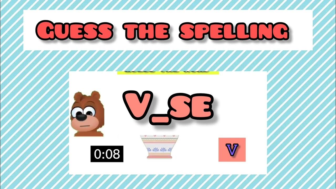 V is for...🚚 ️? Can You Guess the Spellings? Fun Spelling Game for Kids ...