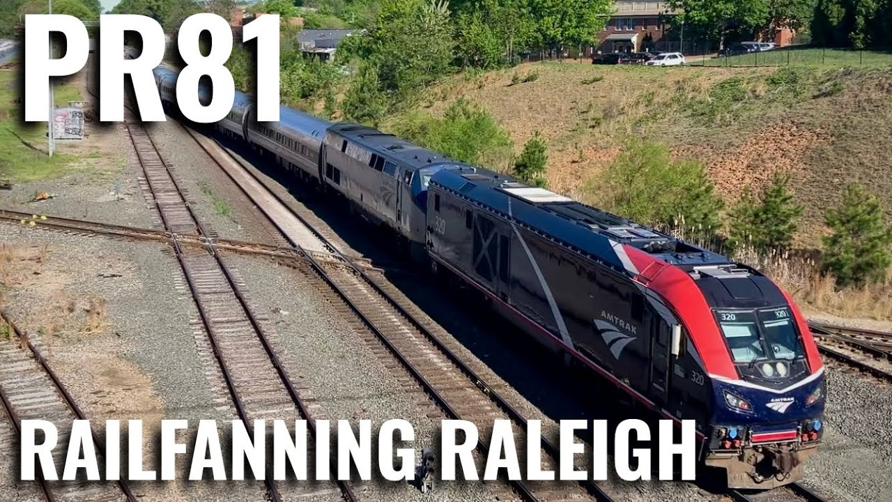 3 Amtrak Trains in Raleigh, NC - YouTube
