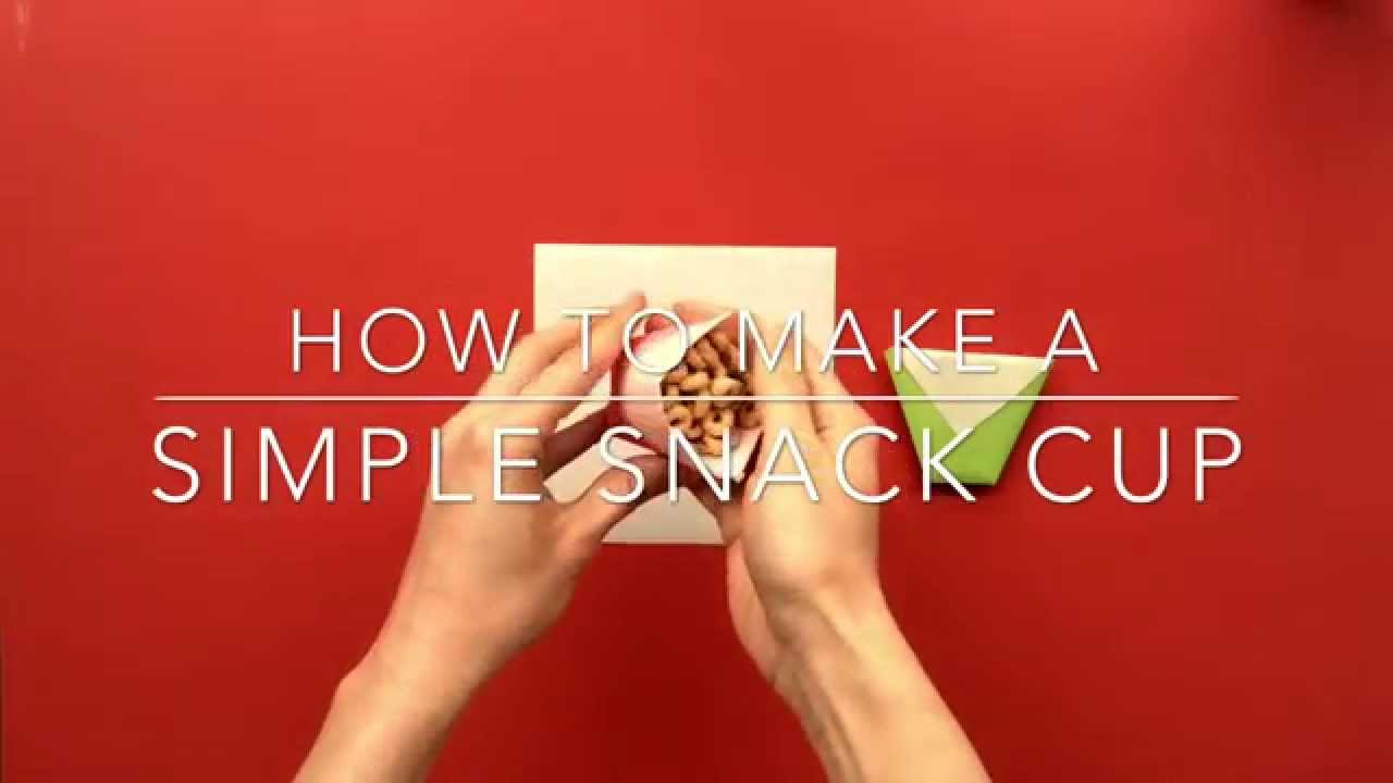 How to Make a Snack Cup (EASY) - YouTube