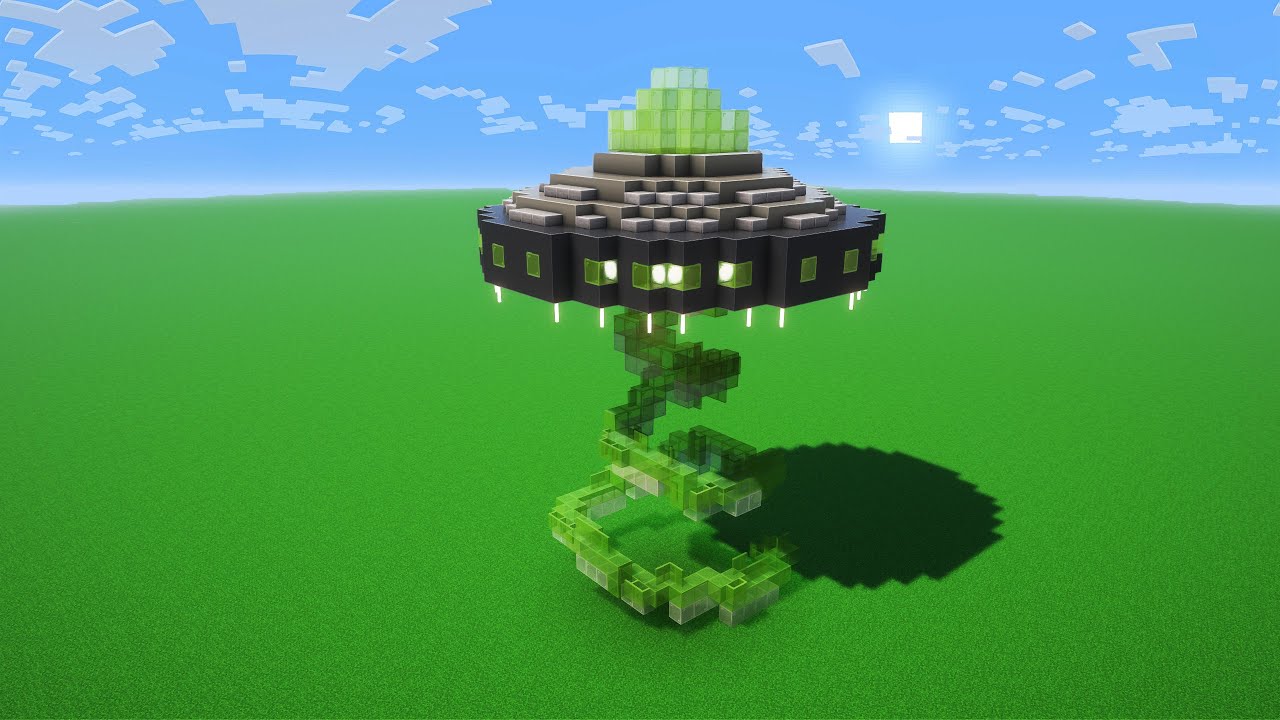 How to Build an UFO in Minecraft 1.21 - Minecraft UFO Build Tutorial ...