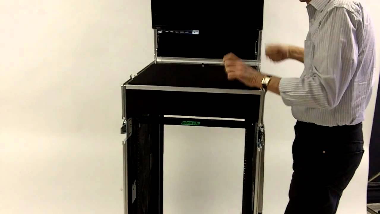 Mobile TV Production Rack & Workstation with rotating mo - YouTube