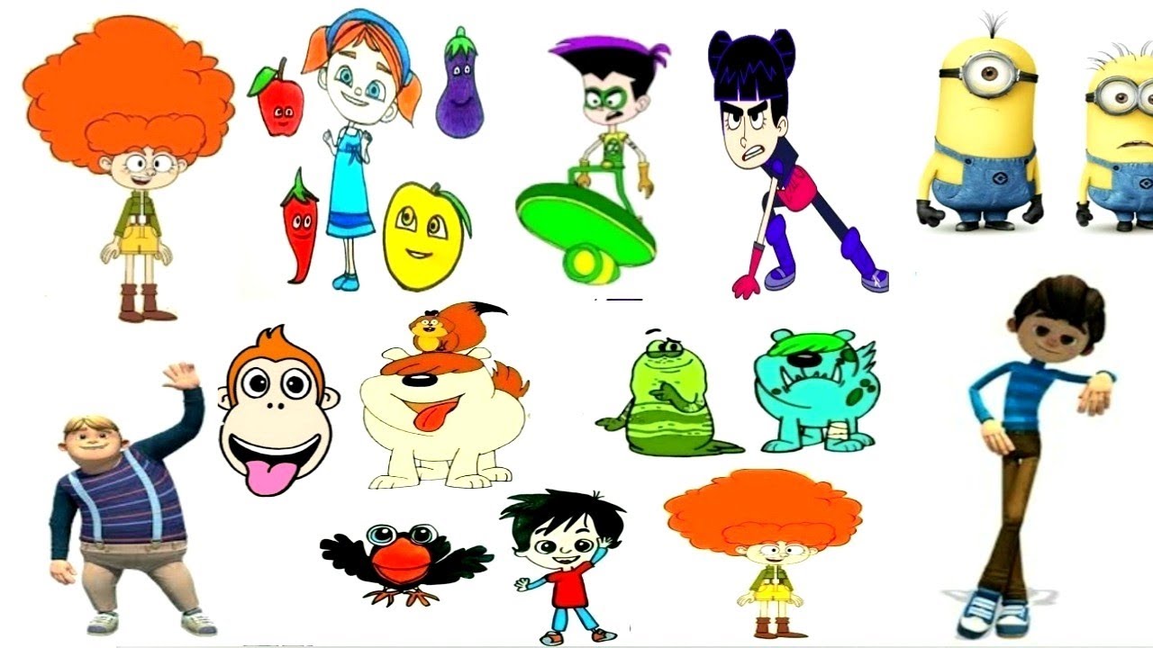 Trt çocuk Z takımı,rafadan tayfa,Kukuli...çizgi film çizim ve boyaması ...