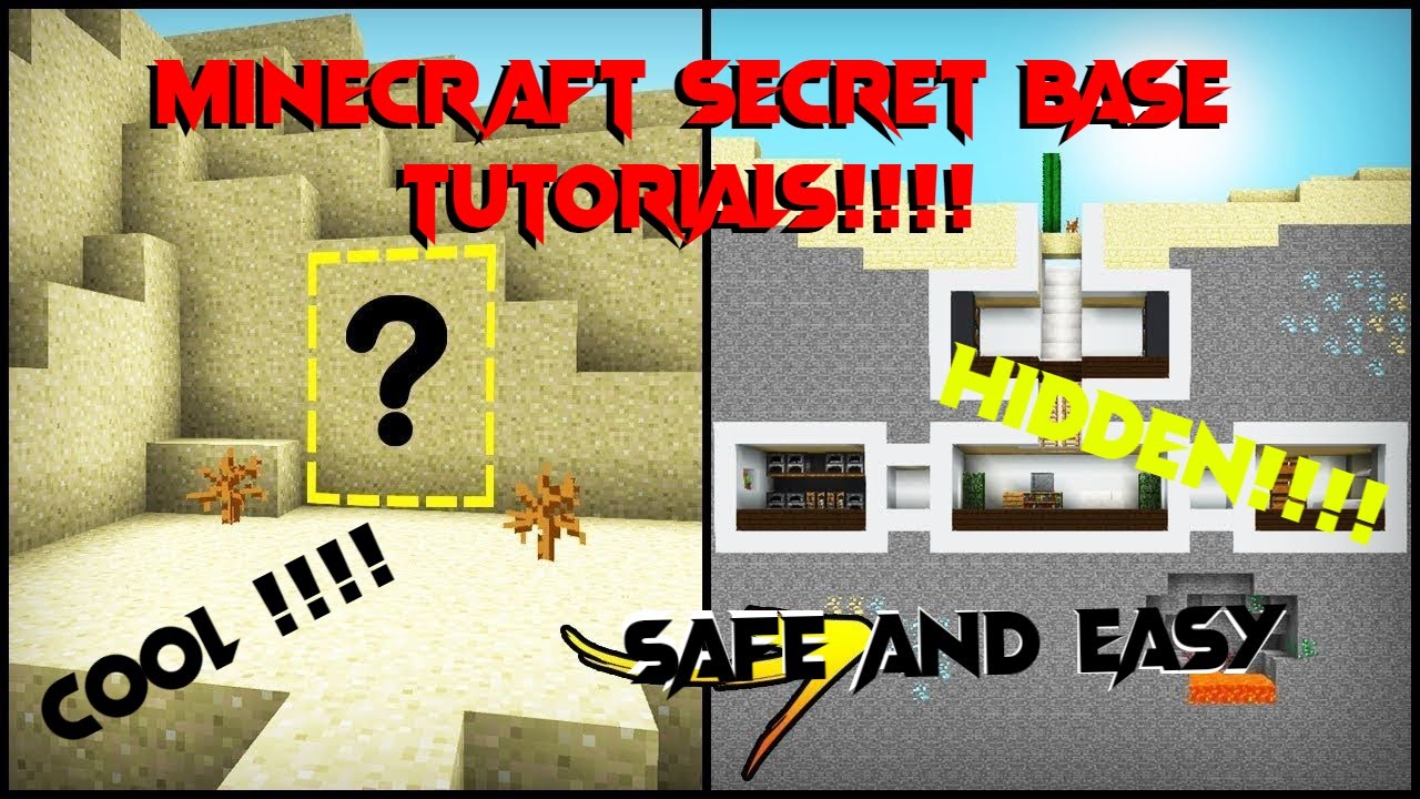 MINECRAFT SECRET BASE IDEAS!!!! - YouTube