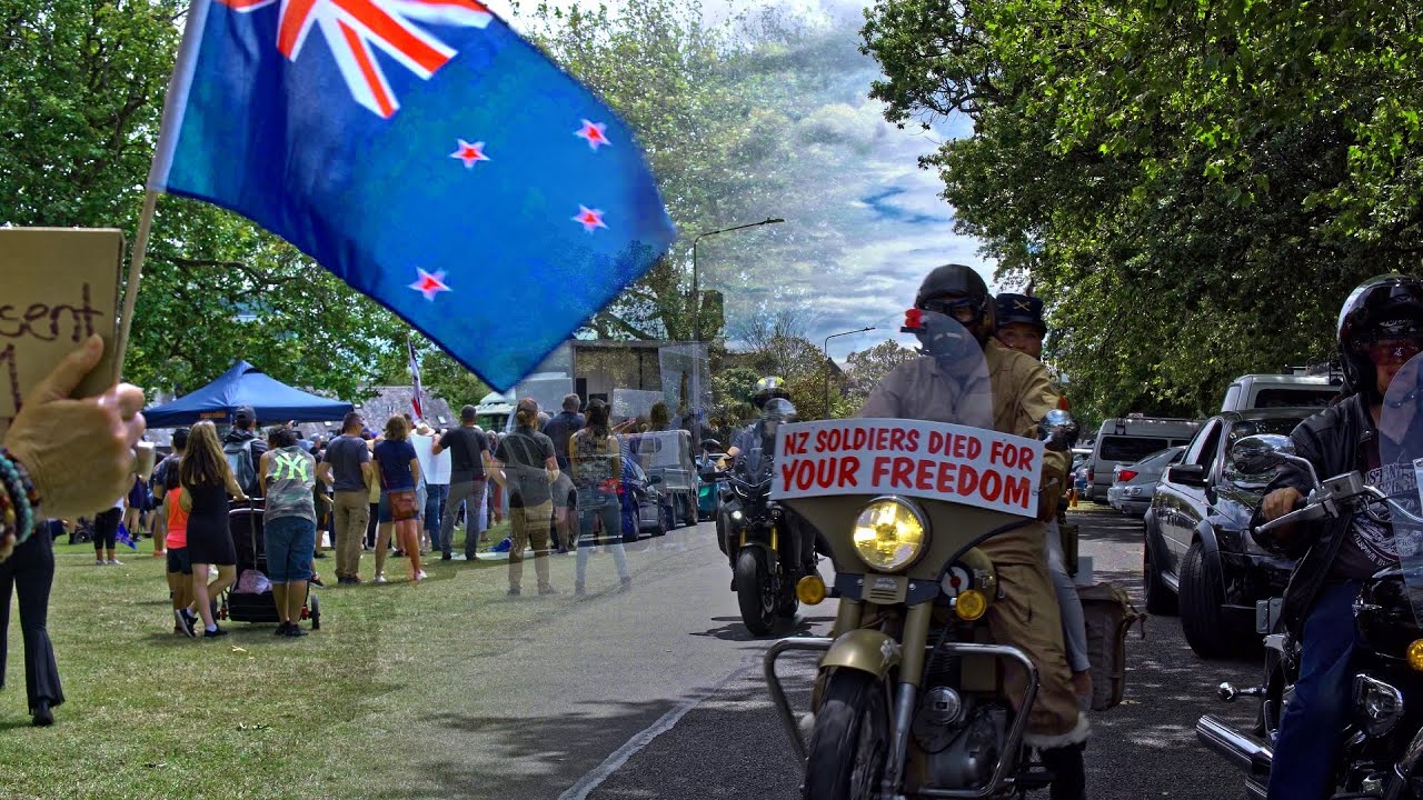 Freedom and Rights March, Christchurch, NZ, 04-12-2021 - YouTube