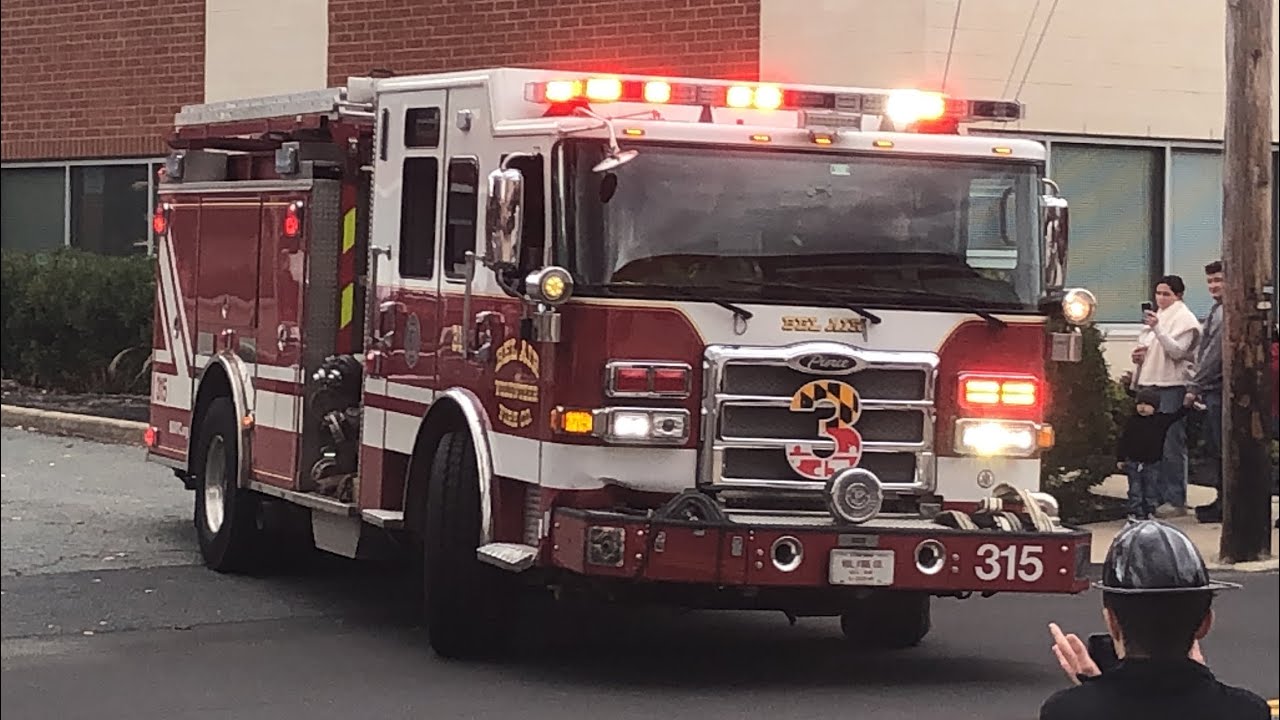 Harford County EMS Medic 3-1 & Bel Air Volunteer Fire Co Engine 315 ...