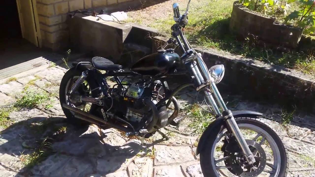 moto guzzi chopper bobber - YouTube