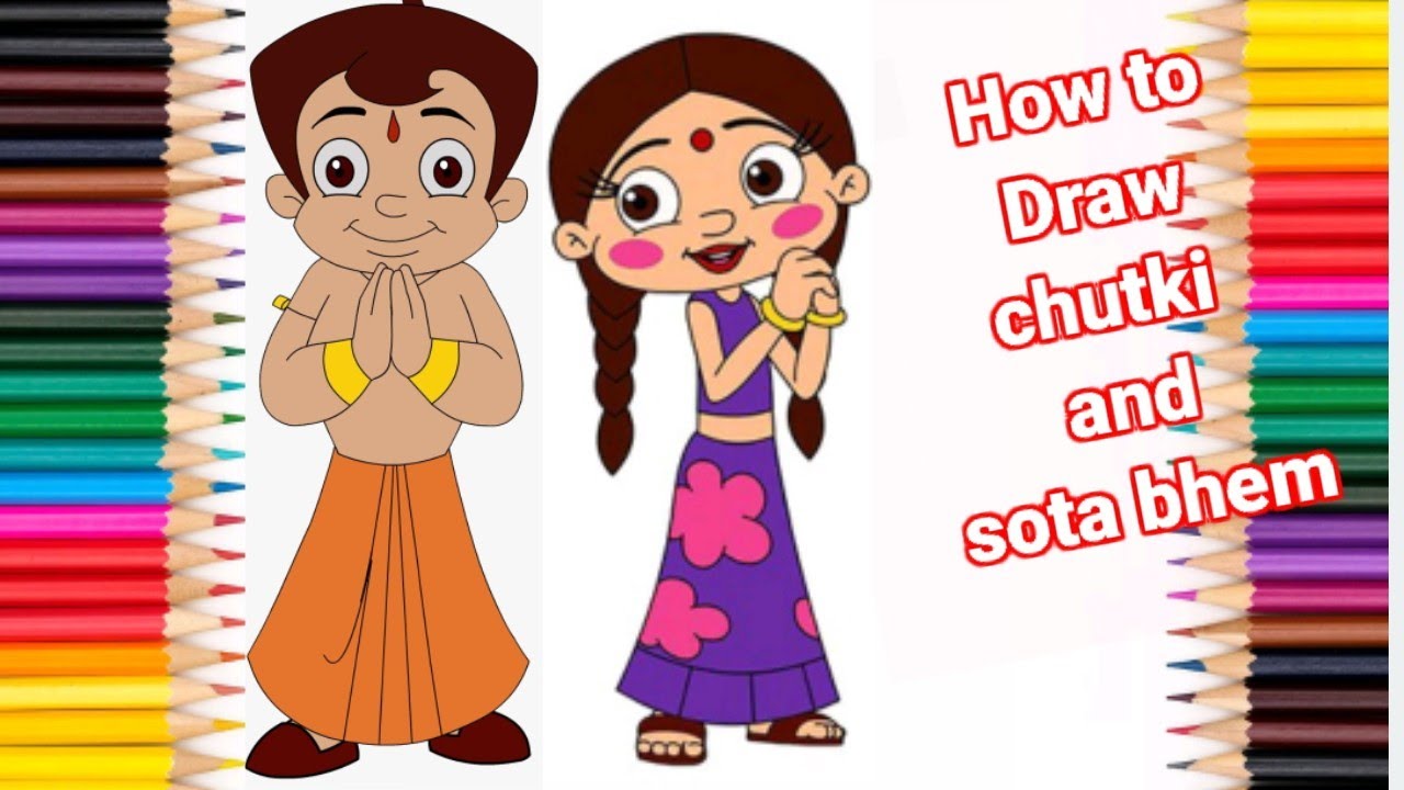 sota_bheem_and_sutki_sketch||#drawing #cartoon #viral #youtube # ...