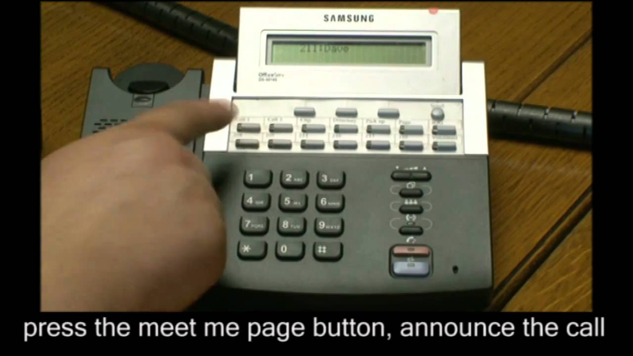 How To Use The Meet Me Page On A Samsung OfficeServ Telephone System YouTube How To Use The Meet Me Page On A Samsung OfficeServ Telephone System YouTube