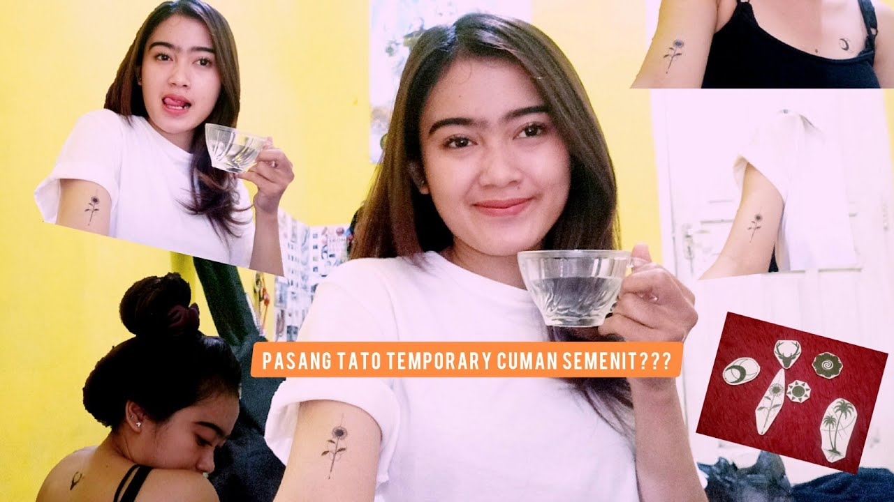 TUTORIAL PASANG TATTO TEMPORARY | TATO TEMPORER - YouTube