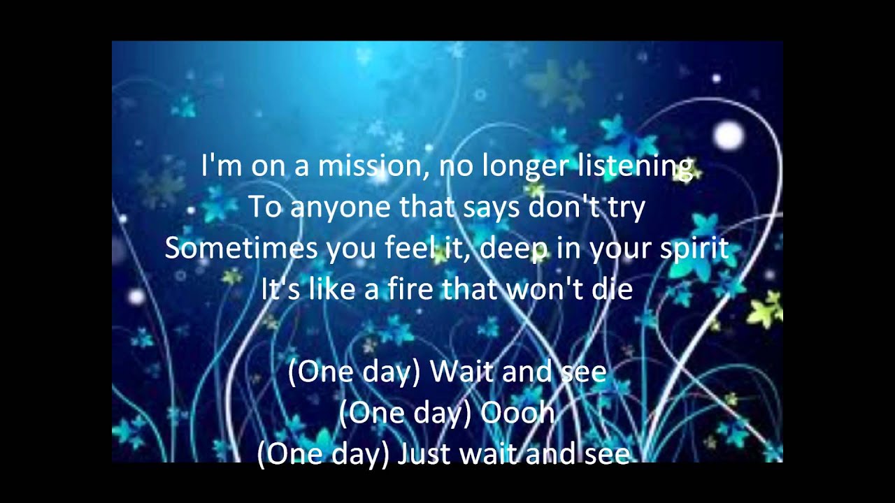 One Day--Charice Lyric Video - YouTube