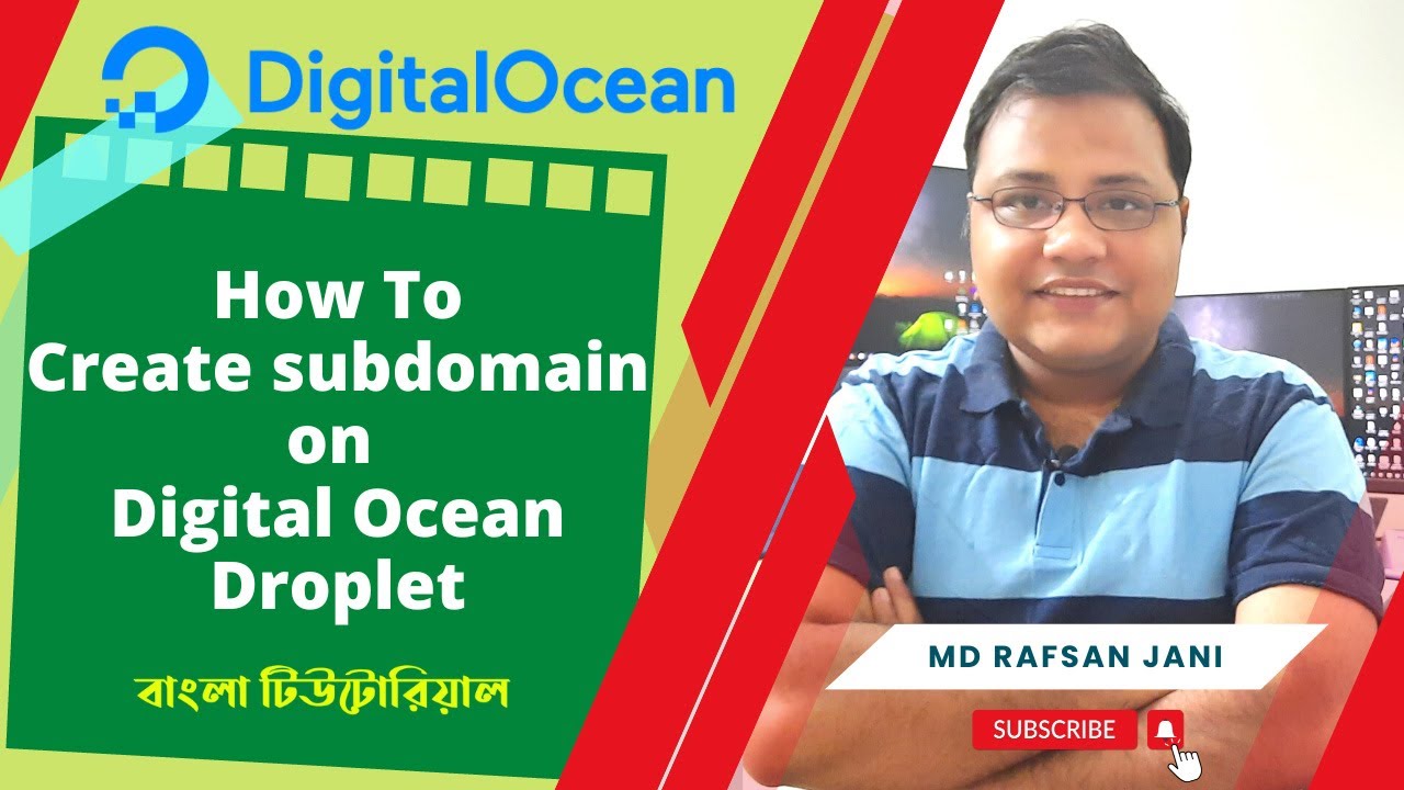 How to Create subdomain on Digital Ocean Droplet | Step By Step Bangla Tutorial | MD RAFSAN JANI ...