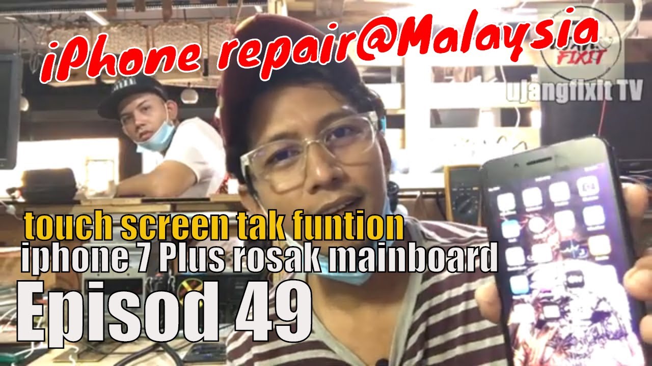 cara memperbaiki iphone 7plus rosak touch screen lcd ok mainboard yg ...