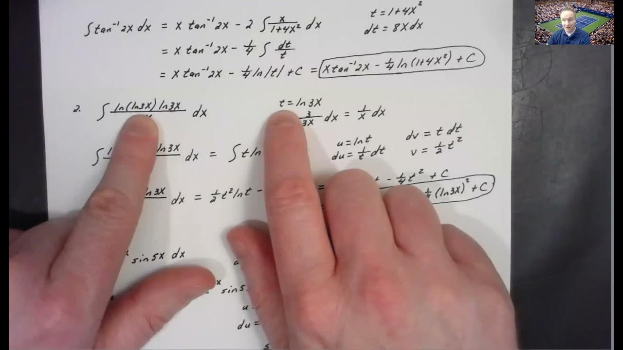 Chapter 7 Integration Techniques test review (problems 1-8) - YouTube