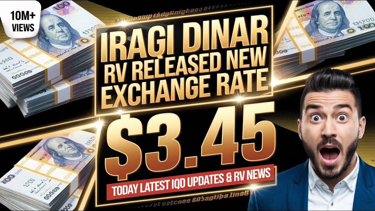 Iraqi Dinar RV Released New Exchange Rate $3.45 Today Latest IQD ...
