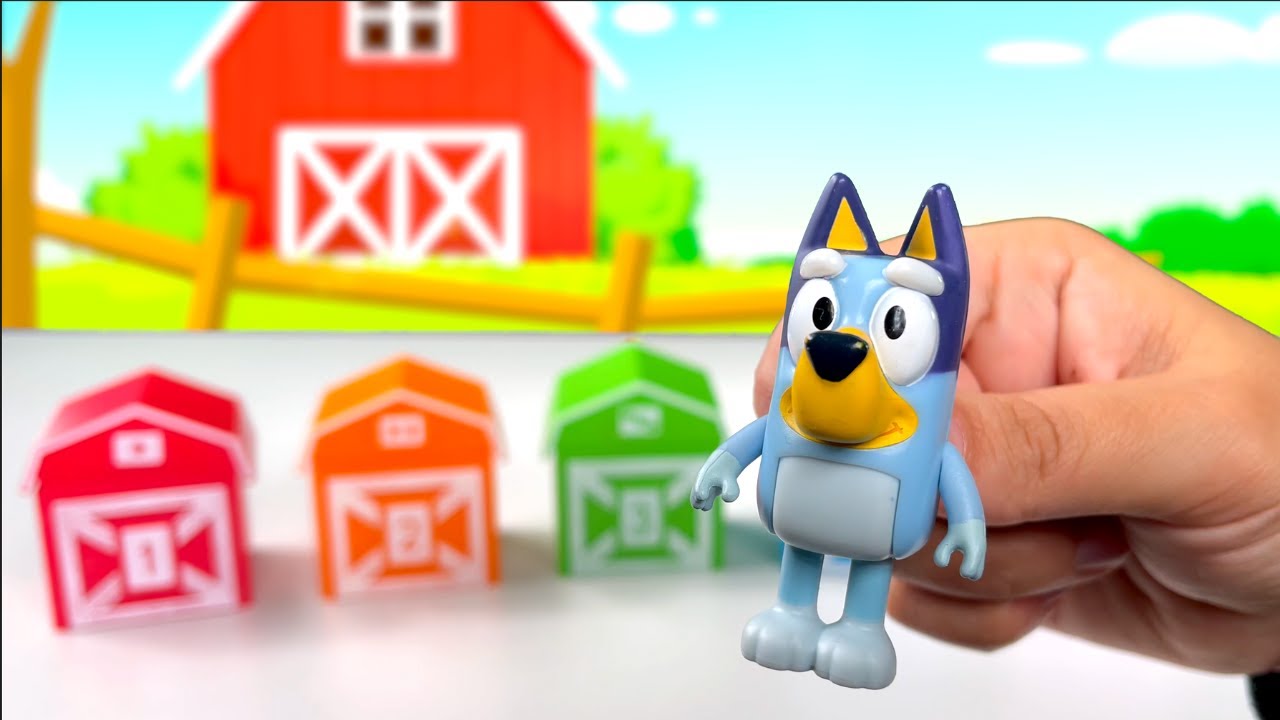 Bluey Learns Animals & Sings Old MacDonald Had A Farm | Toddler ...