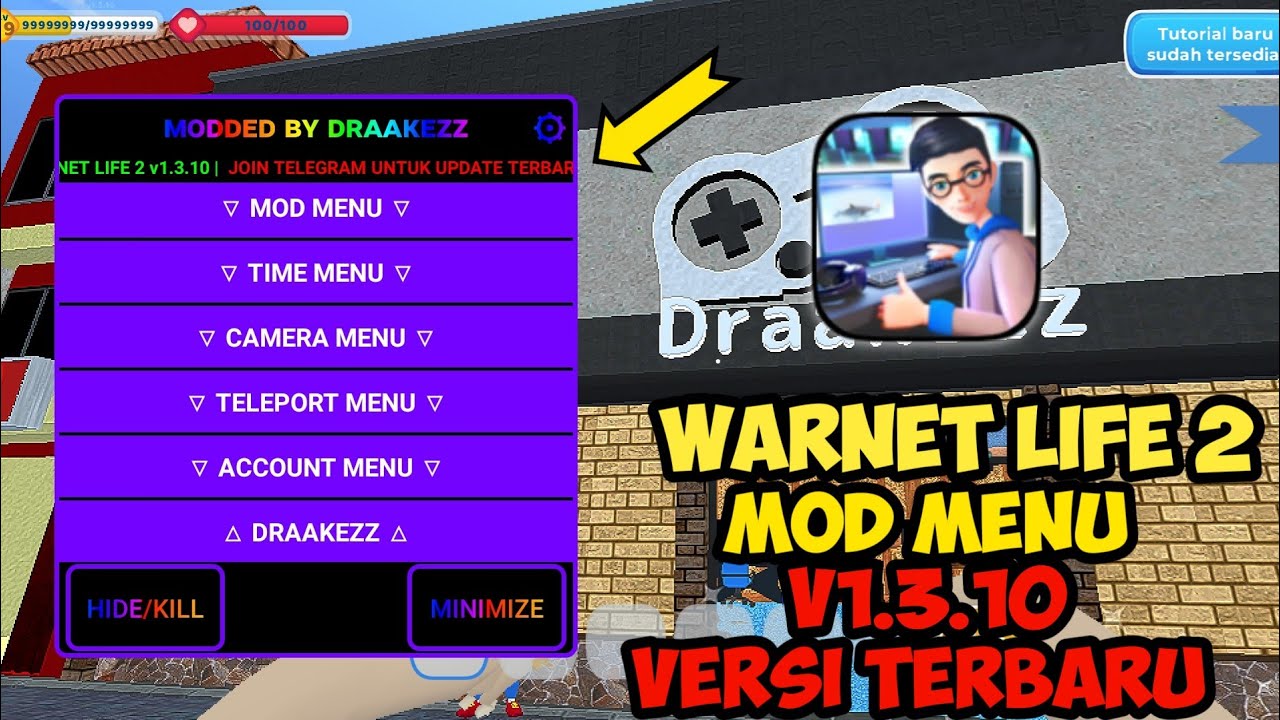 WARNET LIFE 2 MOD MENU v1.3.10 UPDATE TERBARU VERSI TERBARU CHAPTER 2 ...