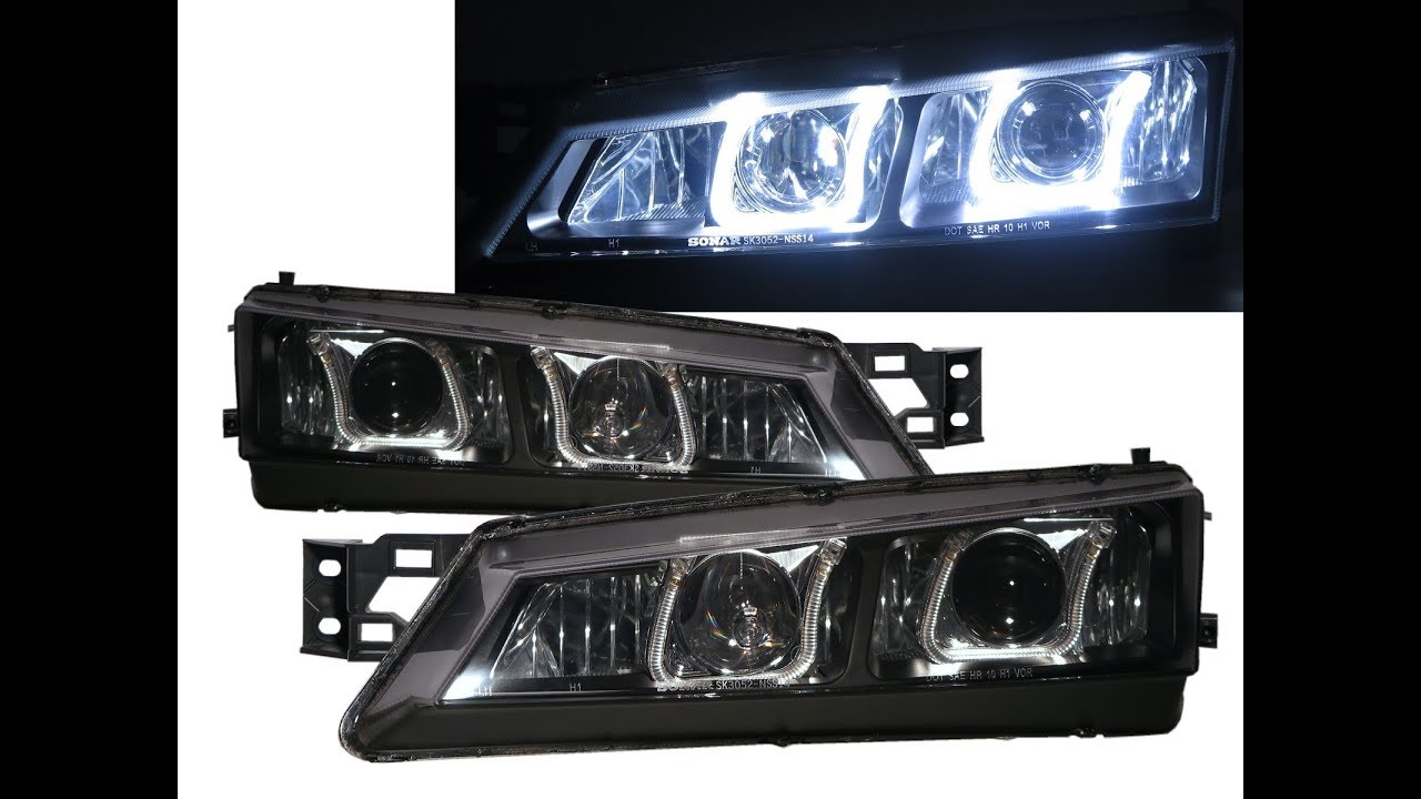 CrazyTheGod Silvia S14 200SX MK2 97-98 Guide LED Angel-Eye UBar ...