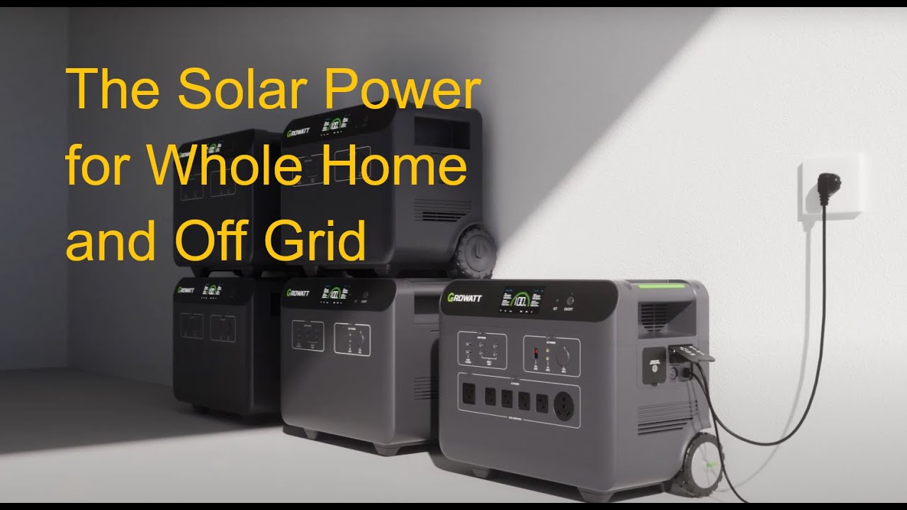 Most Powerful Solar Generator? Growatt HELIOS 3600 Portable Power ...