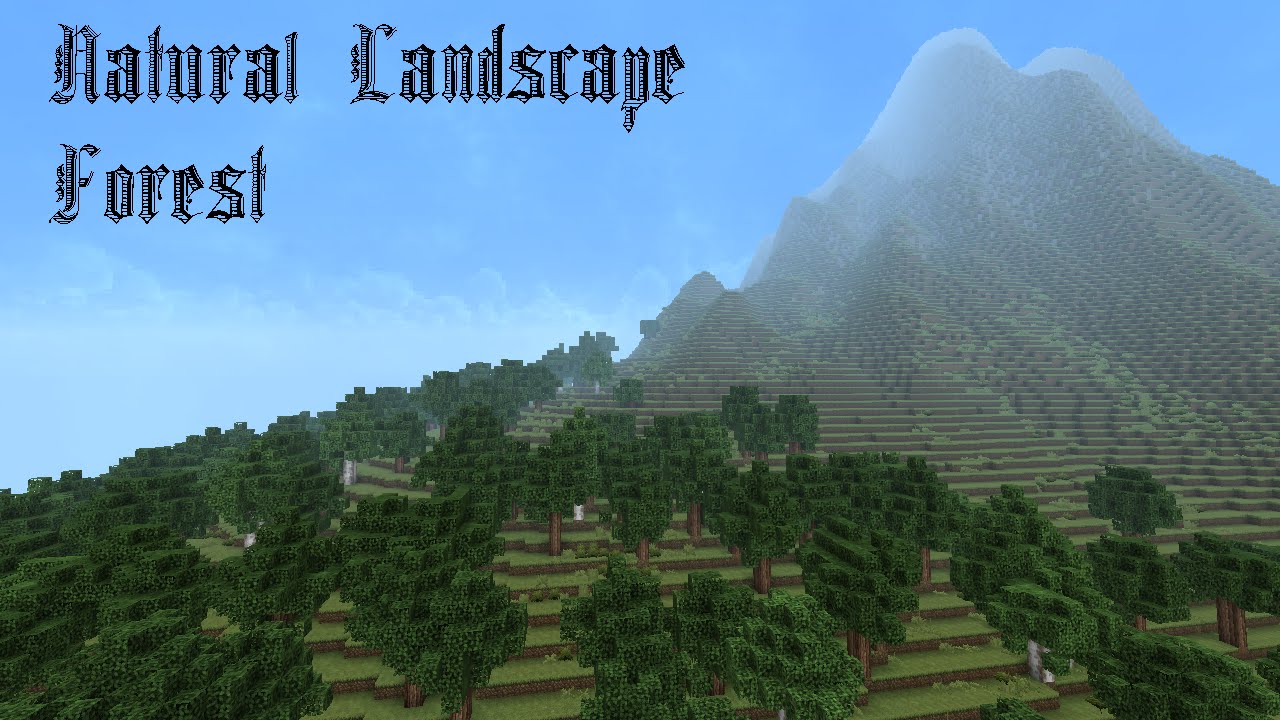 Minecraft Natural Landscape #1 Forest - YouTube
