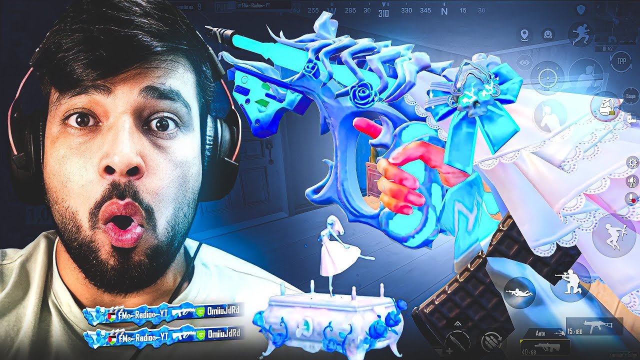 New AUG gun skin effect 🥶🤯 gameplay 🔥 PUBG MOBILE - YouTube