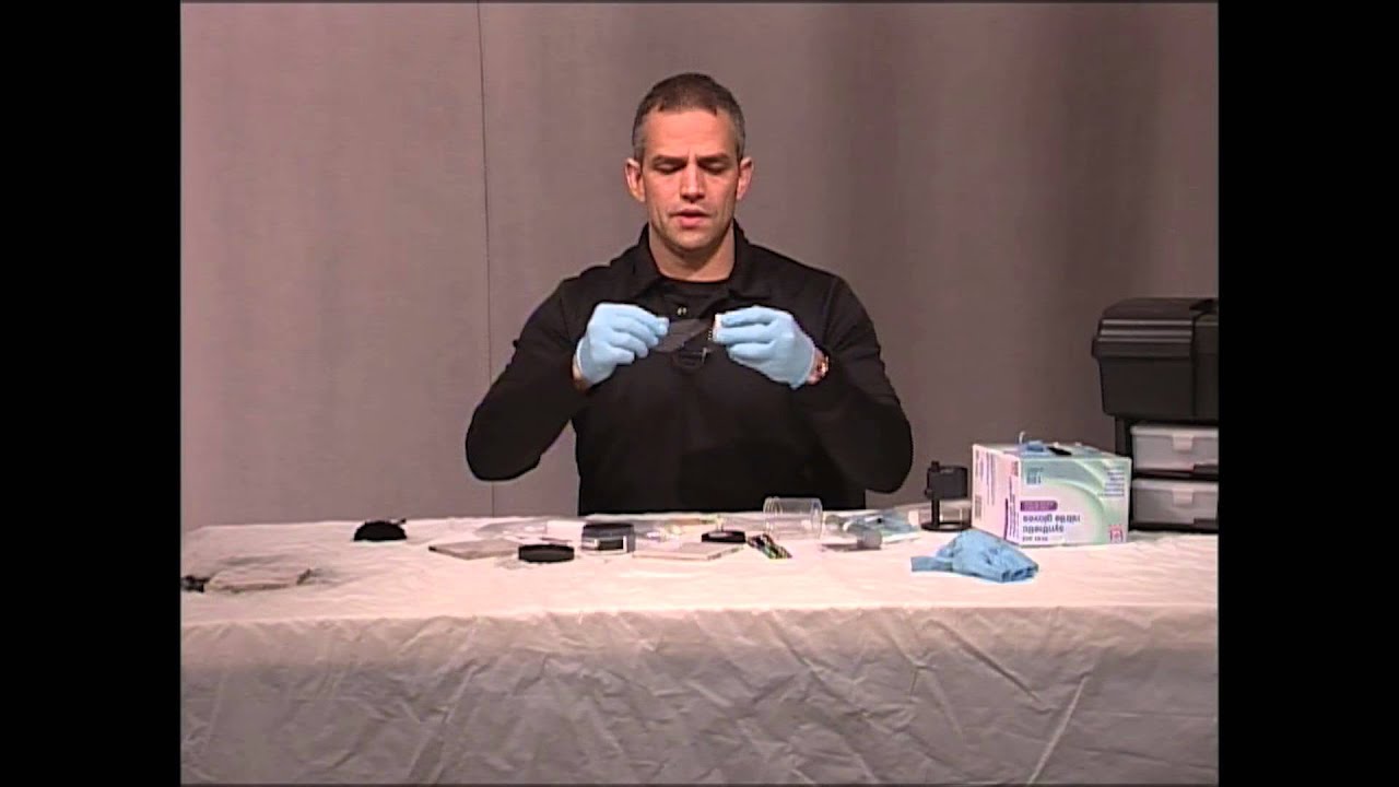 Forensic Education Basic Fingerprint Lifting - YouTube