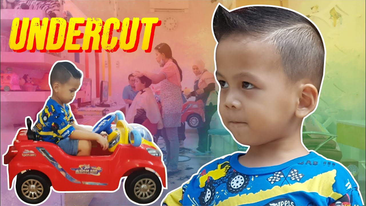 POTONG RAMBUT ANAK LAKI-LAKI 💇‍♂️💈 MODEL UNDERCUT WITH HARD PART # ...