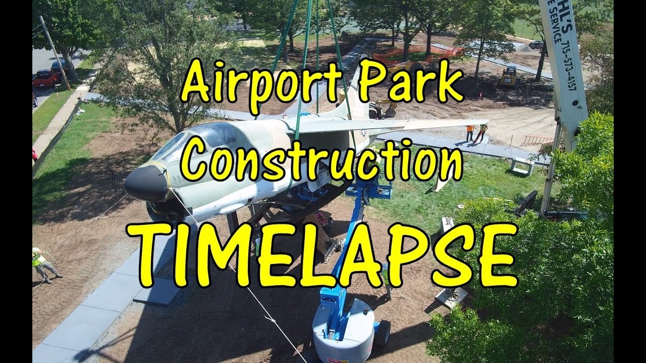 Wausau's Alexander Airport Park Aircraft Installation TIMELAPSE! - YouTube