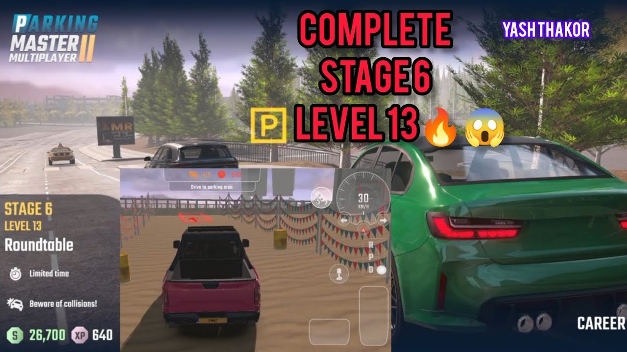 Stage 6 Level 13 Roundtable | Parking Master Multiplayer 2 | Car ...