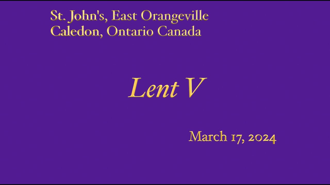 Lent V - YouTube