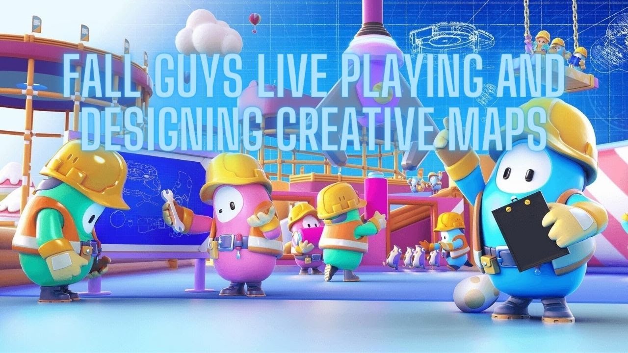 Fall Guys Live playing and designing creative maps #roadto100subs - YouTube