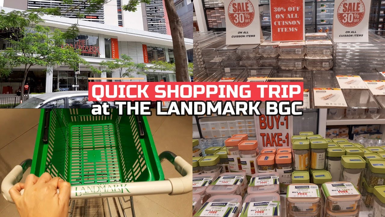 Quick Shopping Trip at THE LANDMARK BGC Bonifacio Global City - YouTube