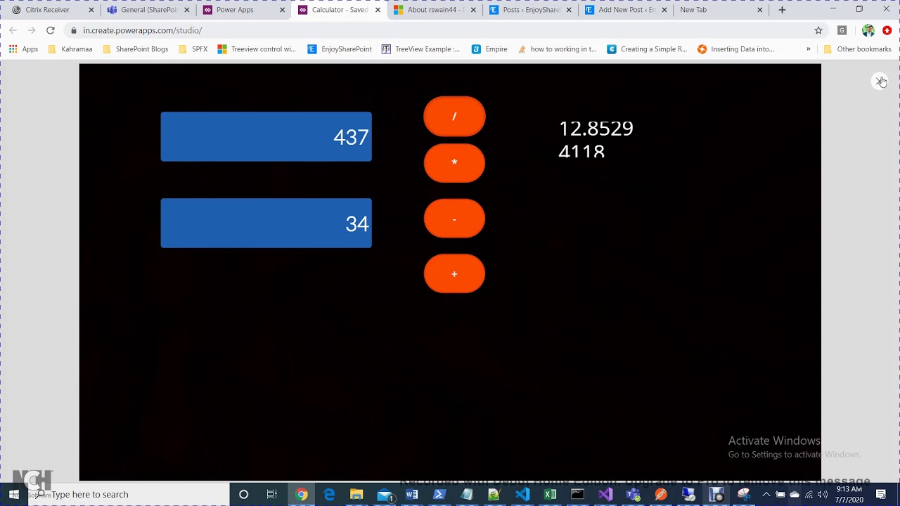 Create a Calculator in Power Apps - YouTube